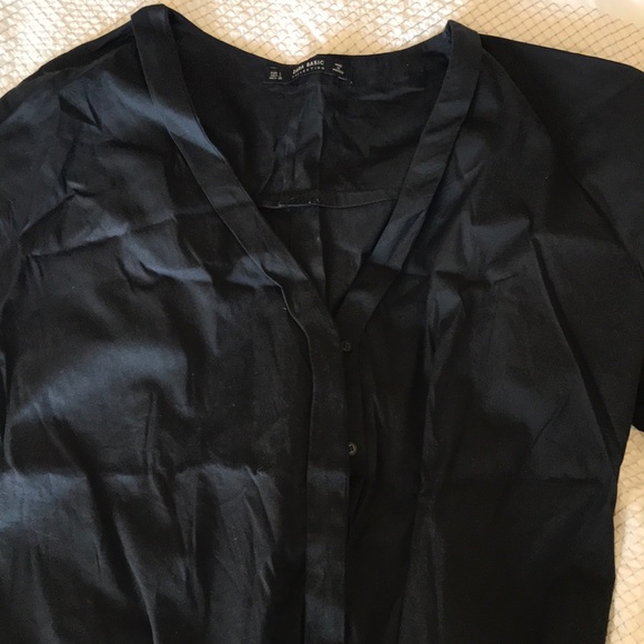Zara | Tops | Zara Basic Blouse With Built In Panty L | Poshmark